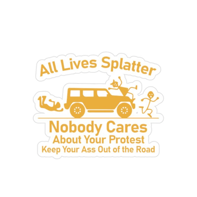 All Lives Splatter Transparent Sticker | Stickeey