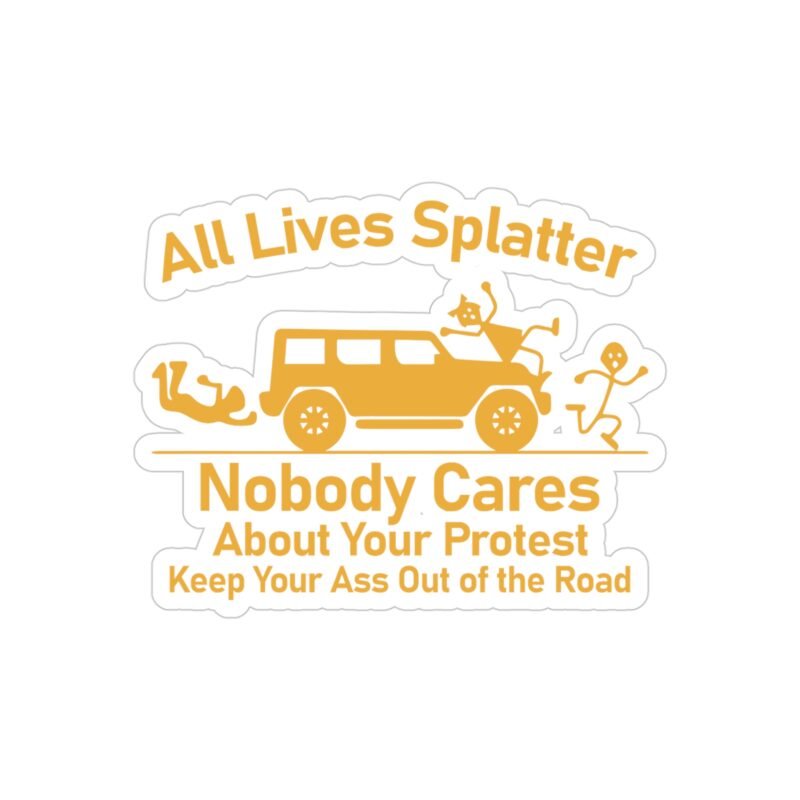 All Lives Splatter Transparent Sticker | Stickeey