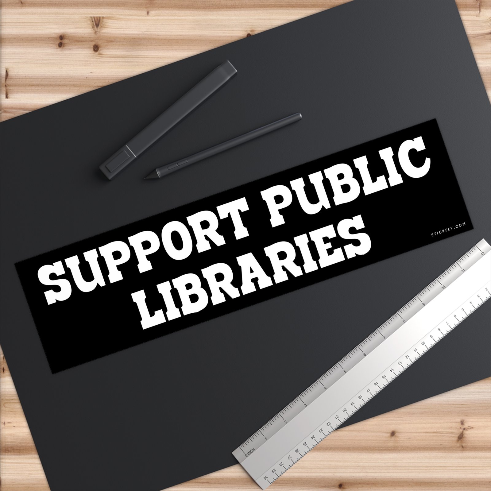 Support Public Libraries Bumper Sticker | Stickeey